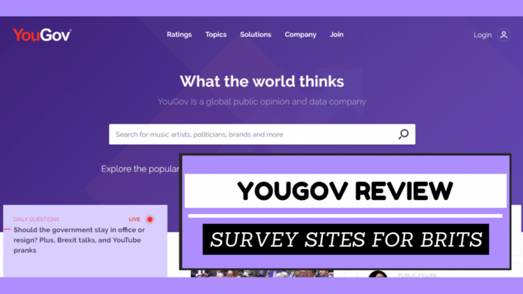 Survey Sites For Brits 2023: YouGov Review - Paid Surveys Fanatic UK